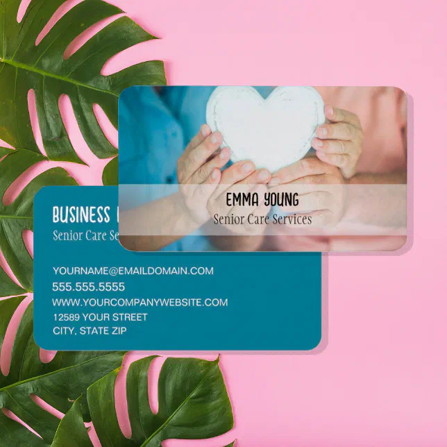 Senior Care Business Card | Zazzle