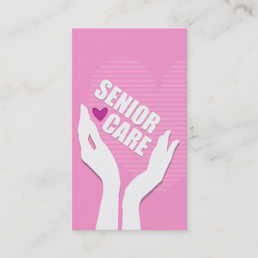 Senior Care Nursing Home Business Card | Zazzle