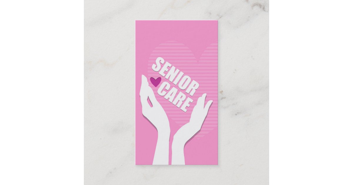 Senior Care Nursing Home Business Card | Zazzle