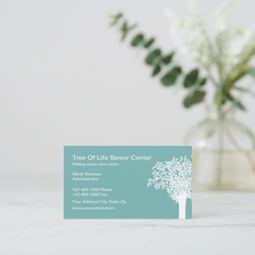 Senior Care Services Business Card | Zazzle