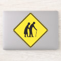 Senior Citizen Crossing Sticker | Zazzle