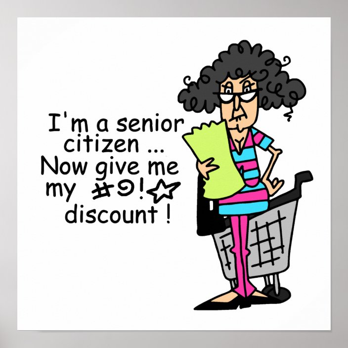 Senior Citizen Discount Poster | Zazzle.com