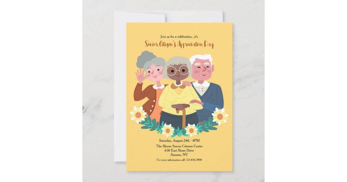 Senior Citizens Day Invitation | Zazzle