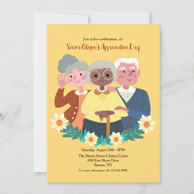 Senior Citizens Day Invitation | Zazzle