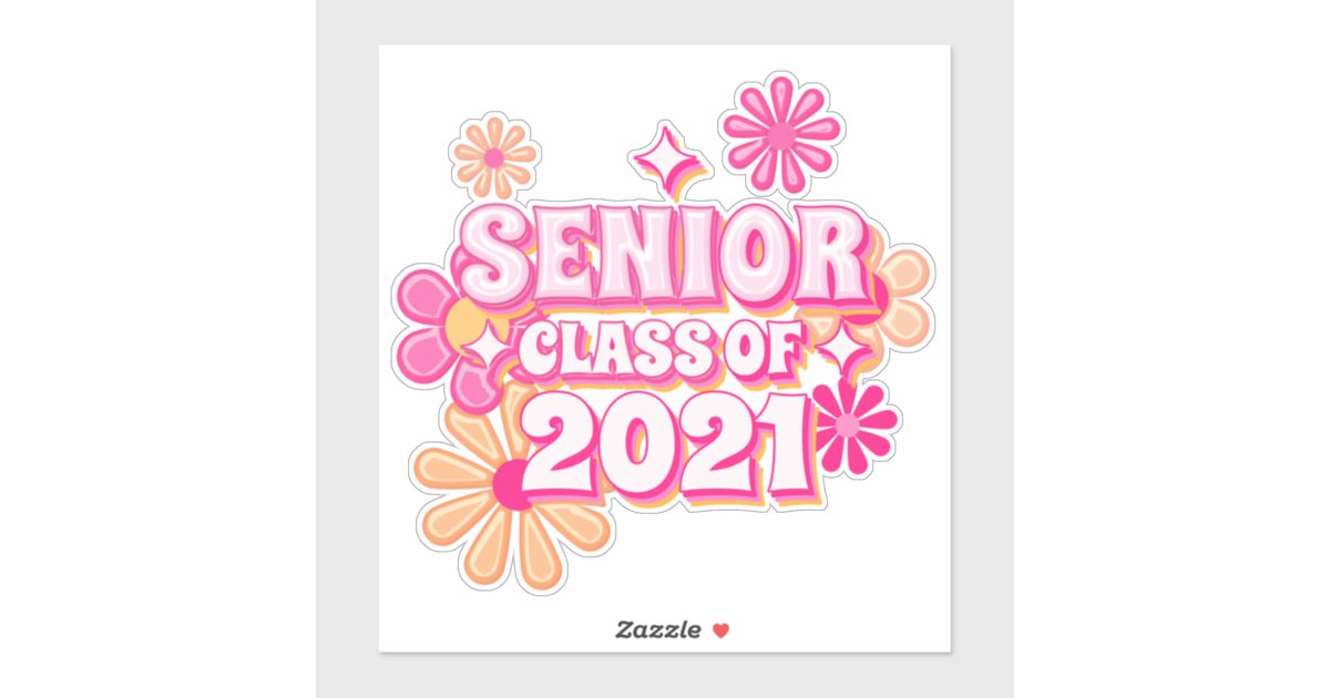 Senior Class of 2021 Graduate Sticker | Zazzle