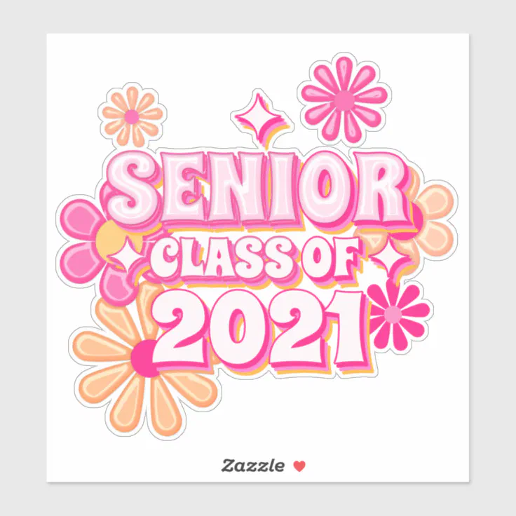 Senior Class of 2021 Graduate Sticker | Zazzle