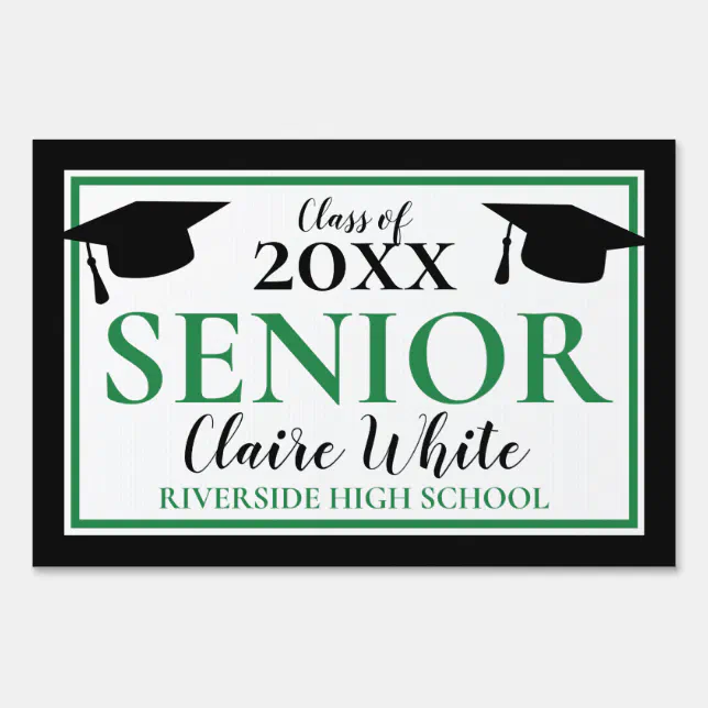 Senior Class of 2021 Outdoor Graduation Yard Sign | Zazzle