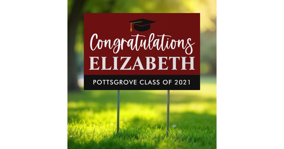Senior Class Yard Sign, Congratulations Yard sign | Zazzle