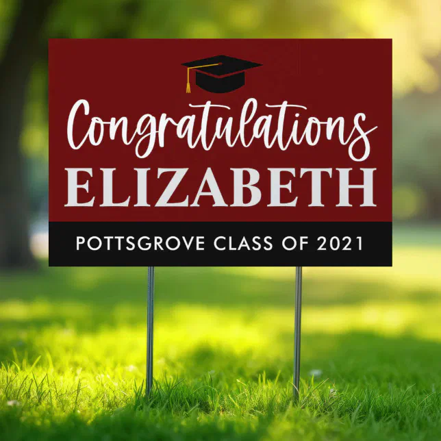 Senior Class Yard Sign, Congratulations Yard sign | Zazzle