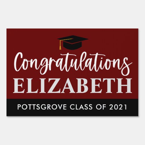 Senior Class Yard Sign, Congratulations Yard sign | Zazzle