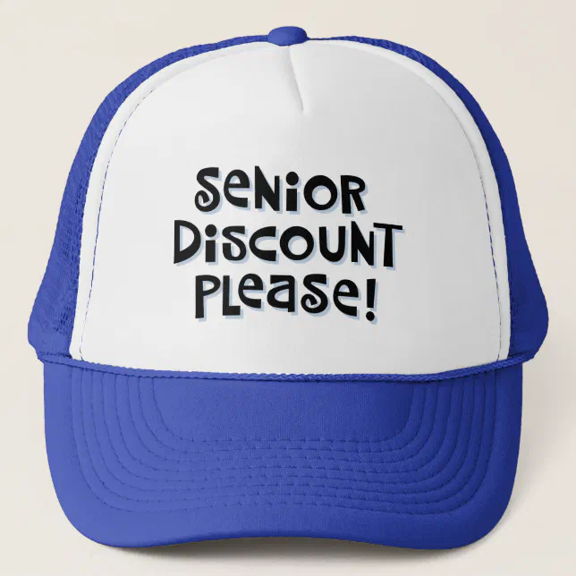 Senior Discount Trucker Hat | Zazzle