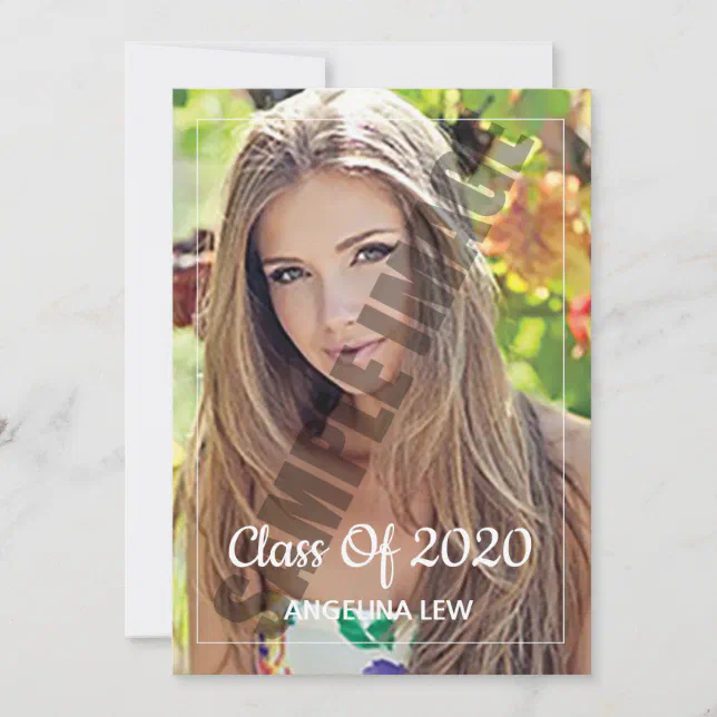Senior Graduation Announcement and Invitation | Zazzle