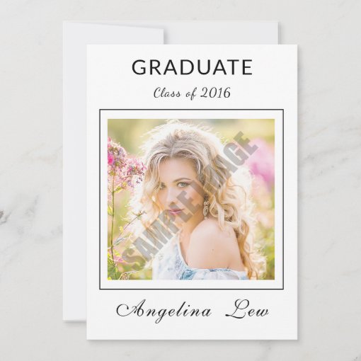 Senior Graduation Announcement and Invitation | Zazzle