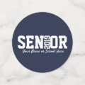 Senior Graduation Block Letter Photo Confetti | Zazzle