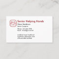Senior Home Care Business Card | Zazzle