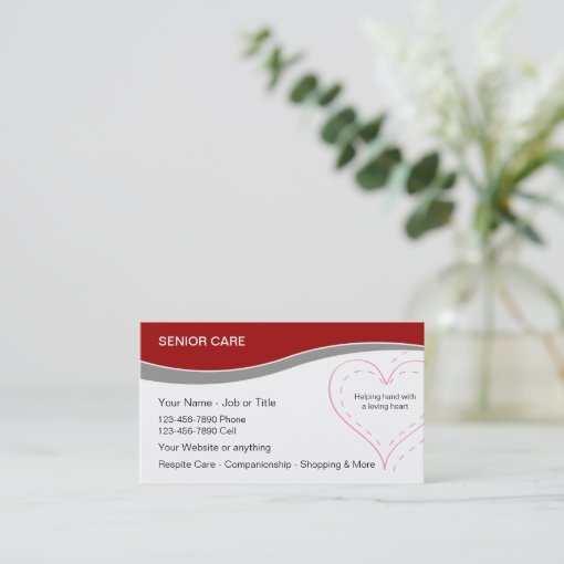 Senior Home Care Business Cards | Zazzle