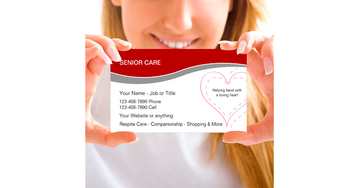 Senior Home Care Business Cards | Zazzle