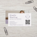 Senior Home Help Caregiver QR Code Support Business Card | Zazzle
