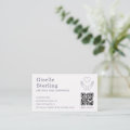 Senior Home Help Caregiver QR Code Support Business Card | Zazzle