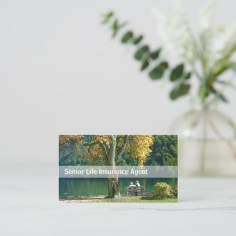 Senior Life Insurance business card | Zazzle