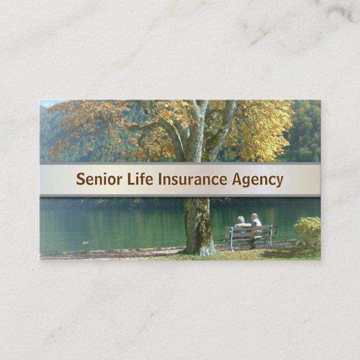 Senior Life Insurance business card v2 | Zazzle.com