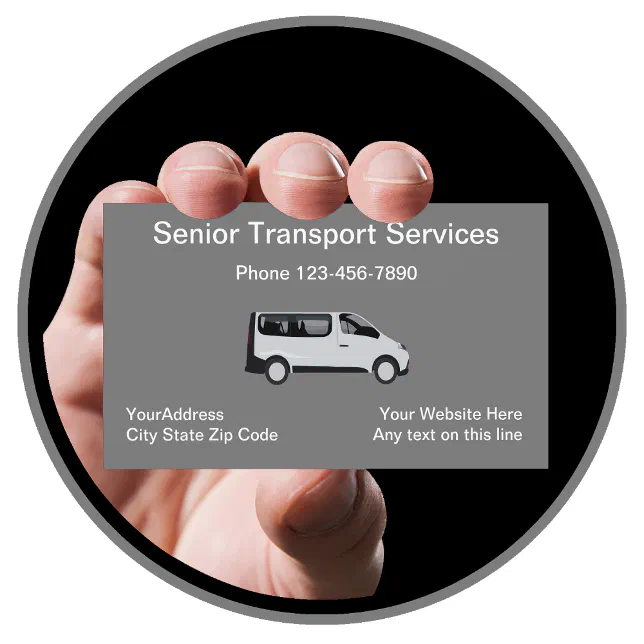 Senior Medical Transport Business Card | Zazzle