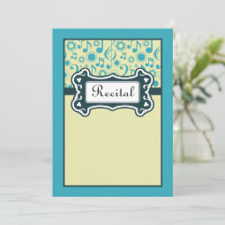 Senior Music Recital Invitation | Zazzle