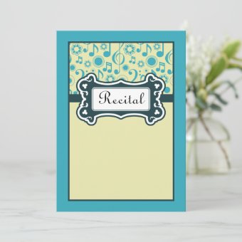 Senior Music Recital Invitation | Zazzle