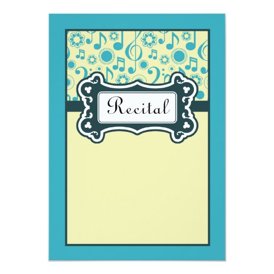 Senior Music Recital Invitation | Zazzle.com