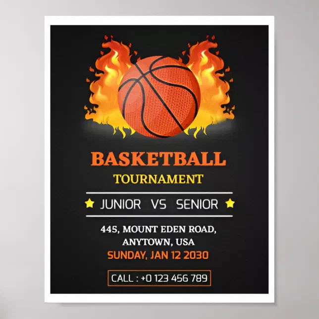 Senior Night Basketball Posters | Zazzle