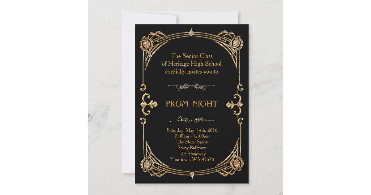 Senior Prom Night Invitation | Zazzle