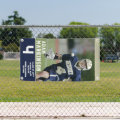 Senior Sport Lacrosse Color Block Outdoor Banner | Zazzle