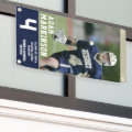 Senior Sport Lacrosse Color Block Outdoor Banner | Zazzle