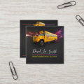 Senior Transportation / Bus driver Square Business Card | Zazzle