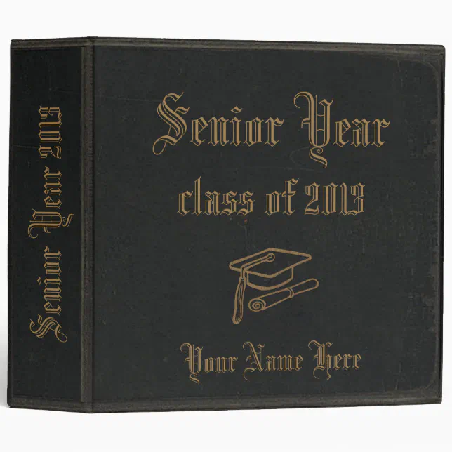 Senior Year Class of 3 Ring Binder | Zazzle