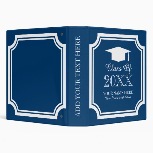 Senior year school graduation photo album binder | Zazzle