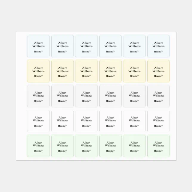 Seniors Residential Care Home Clothes Name Labels | Zazzle
