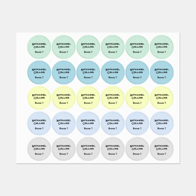 Seniors Residential Care Home Clothes Name Labels | Zazzle