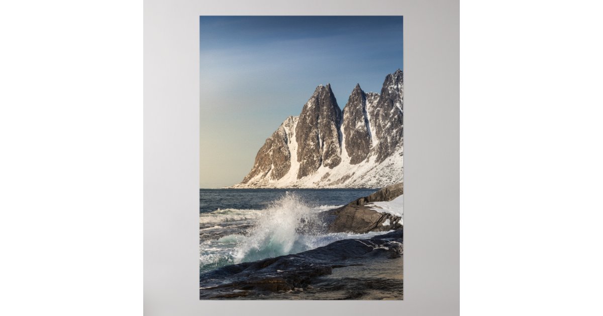 Senja Island Norway Landscape Photo Poster | Zazzle
