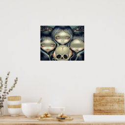 Senseless Prophecy ART PRINT witch pop surrealism | Zazzle