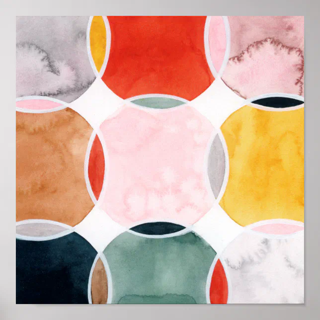 Sensical - Circle Pattern Poster | Zazzle