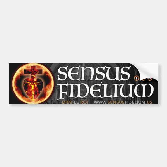 Sensus Fidelium Bumper Sitcker Bumper Sticker | Zazzle