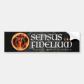 Sensus Fidelium Catholic Religious Crucifix Bumper Sticker | Zazzle