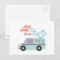 Sent With Love Postcard | Zazzle