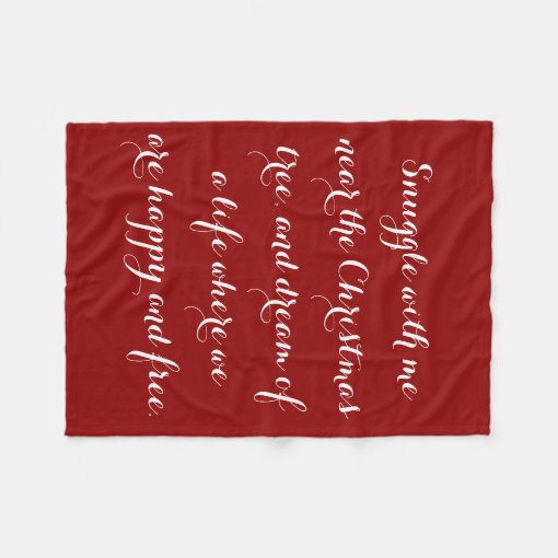 Sentimental Christmas poem Fleece Blanket | Zazzle