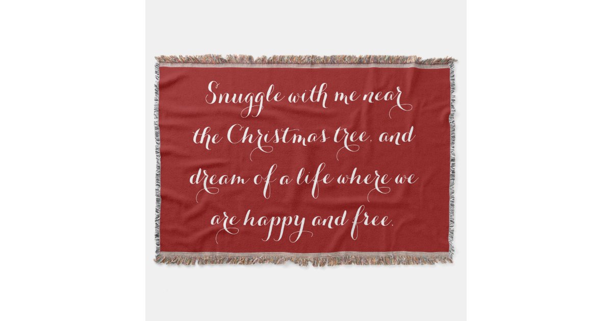Sentimental Christmas poem Throw Blanket | Zazzle