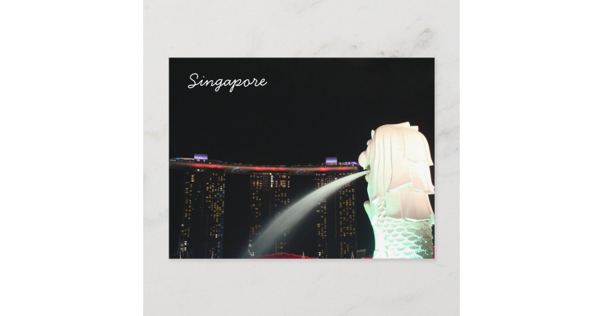 Sentosa Marina Bay Singapore Postcard | Zazzle