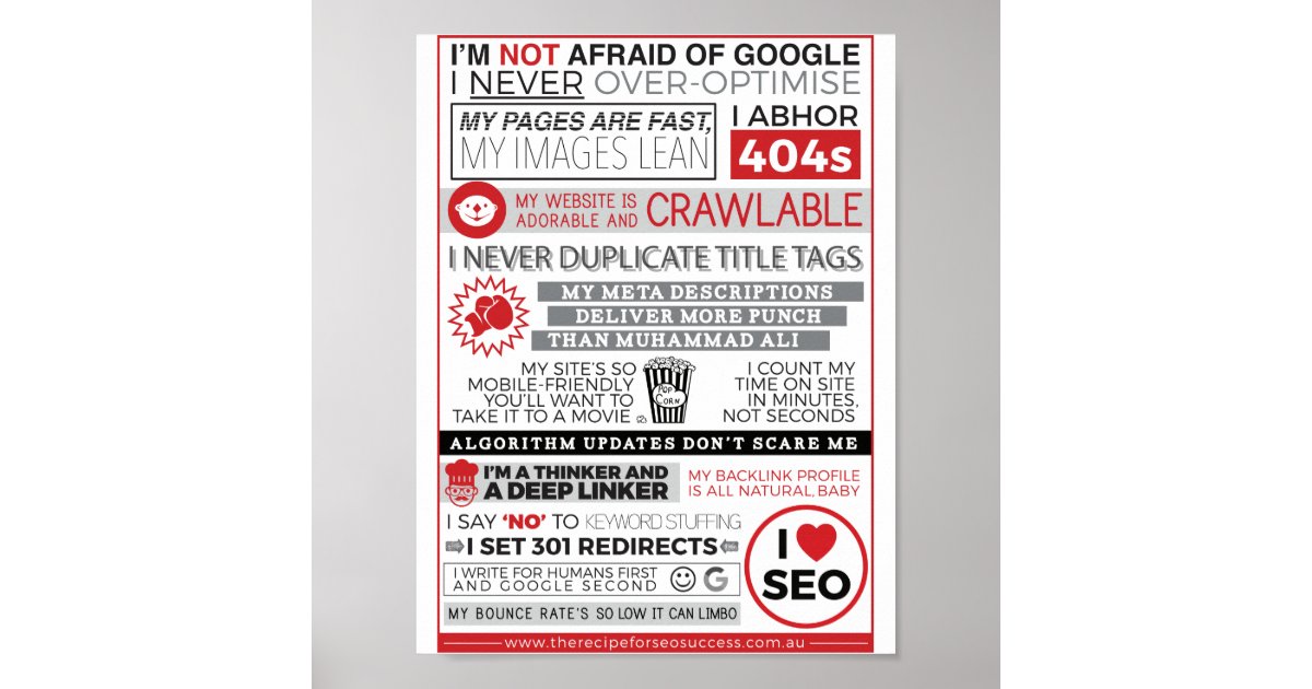 SEO Manifesto Poster | Zazzle