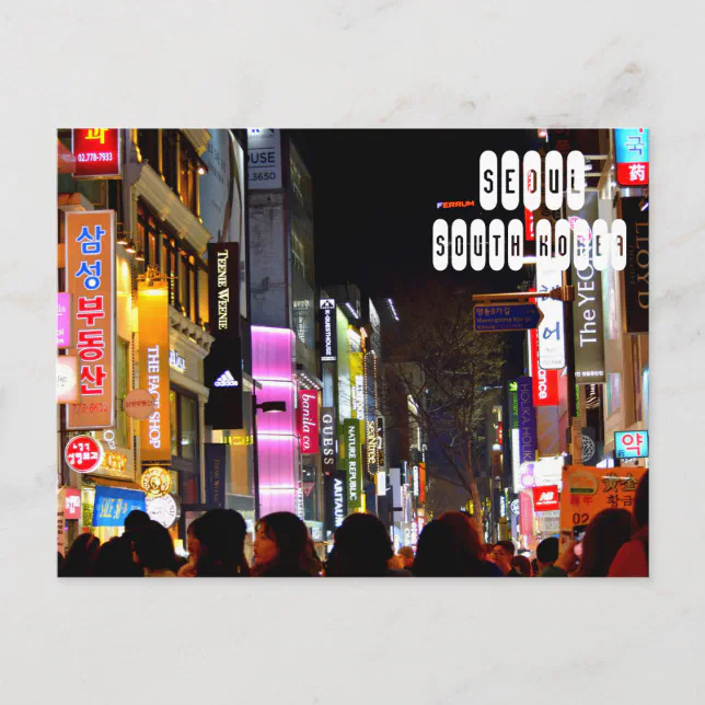 Seoul City in South Korea Postcard | Zazzle