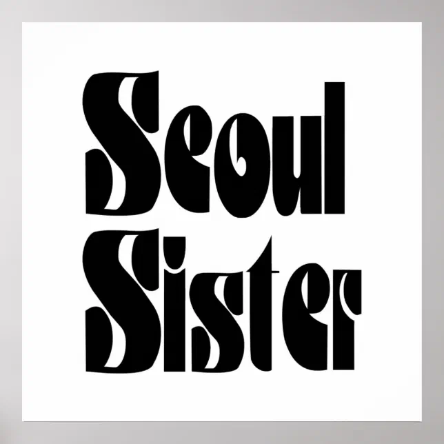 Seoul Sister Poster | Zazzle